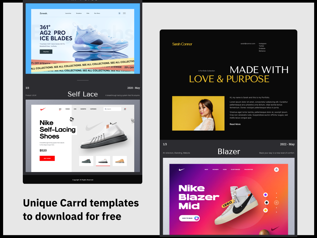 5 Unique Carrd Templates To Download Free 