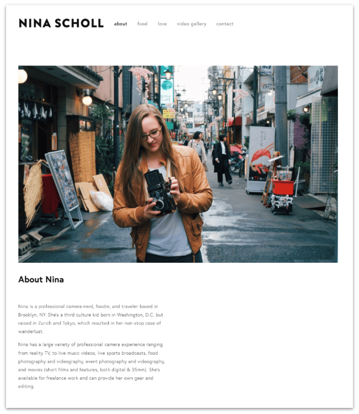 13 Photographer website examples on Squarespace (templates included)