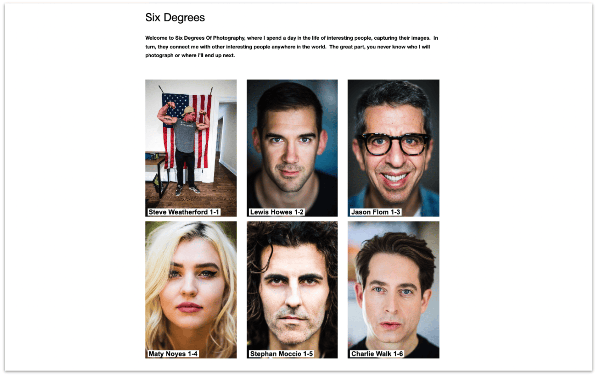 13 Photographer website examples on Squarespace (templates included)