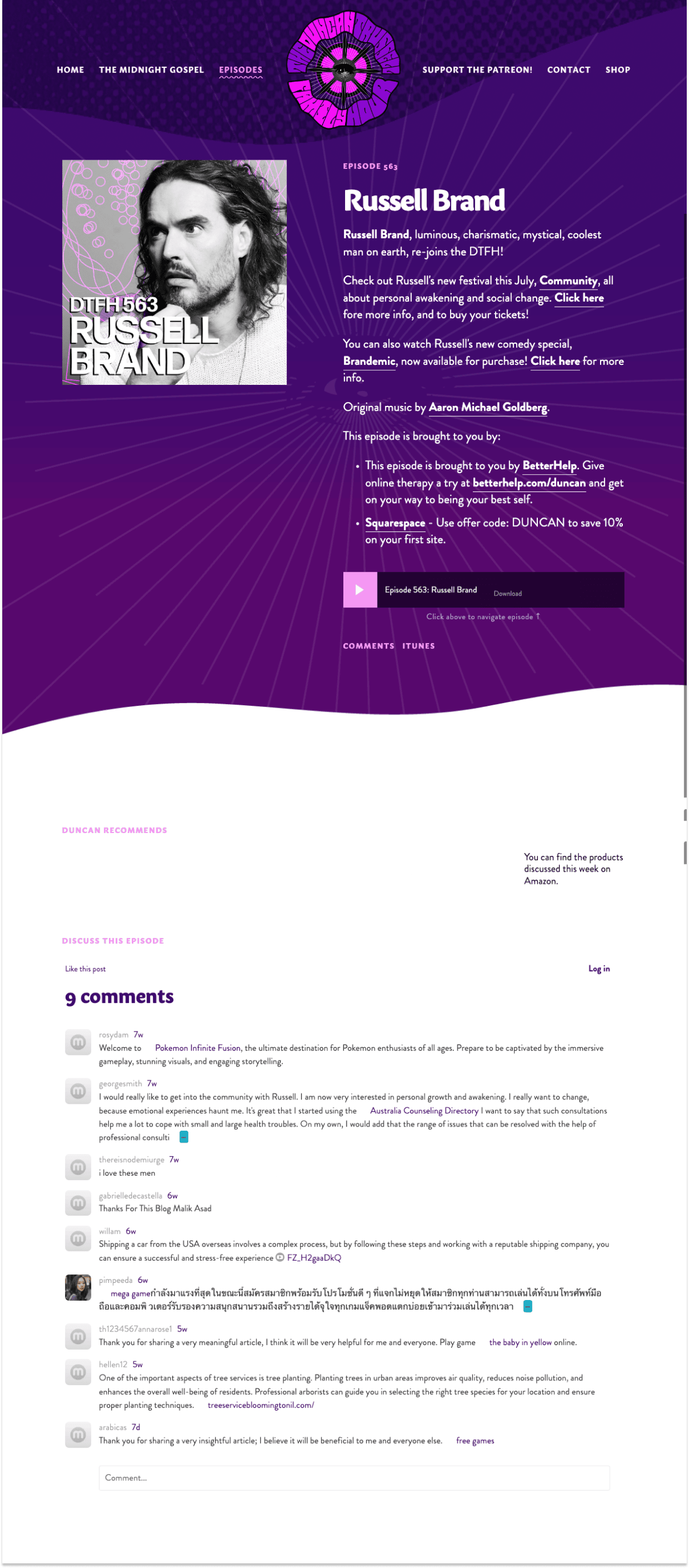 10 Squarespace Podcast examples (And templates used)
