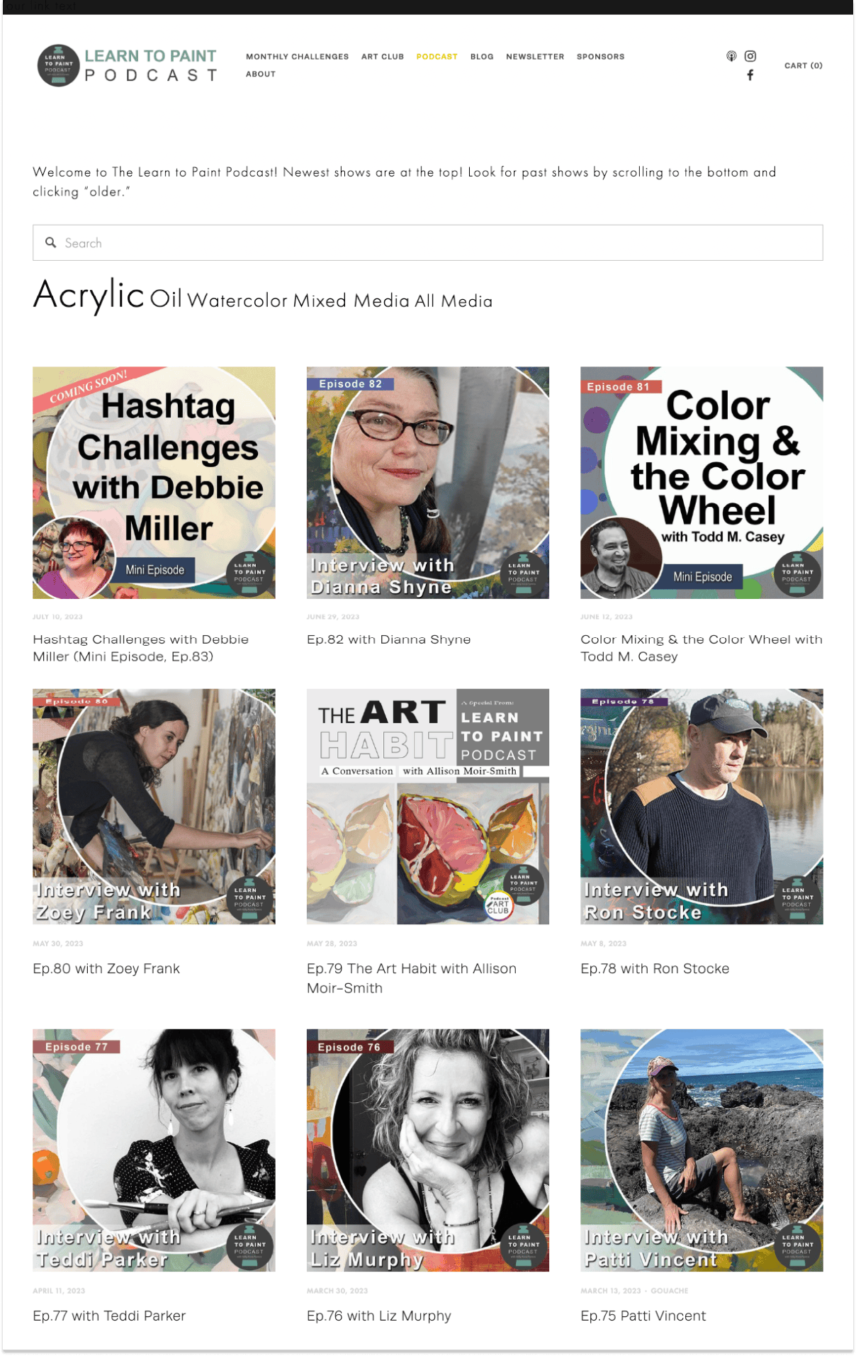 10 Squarespace Podcast examples (And templates used)