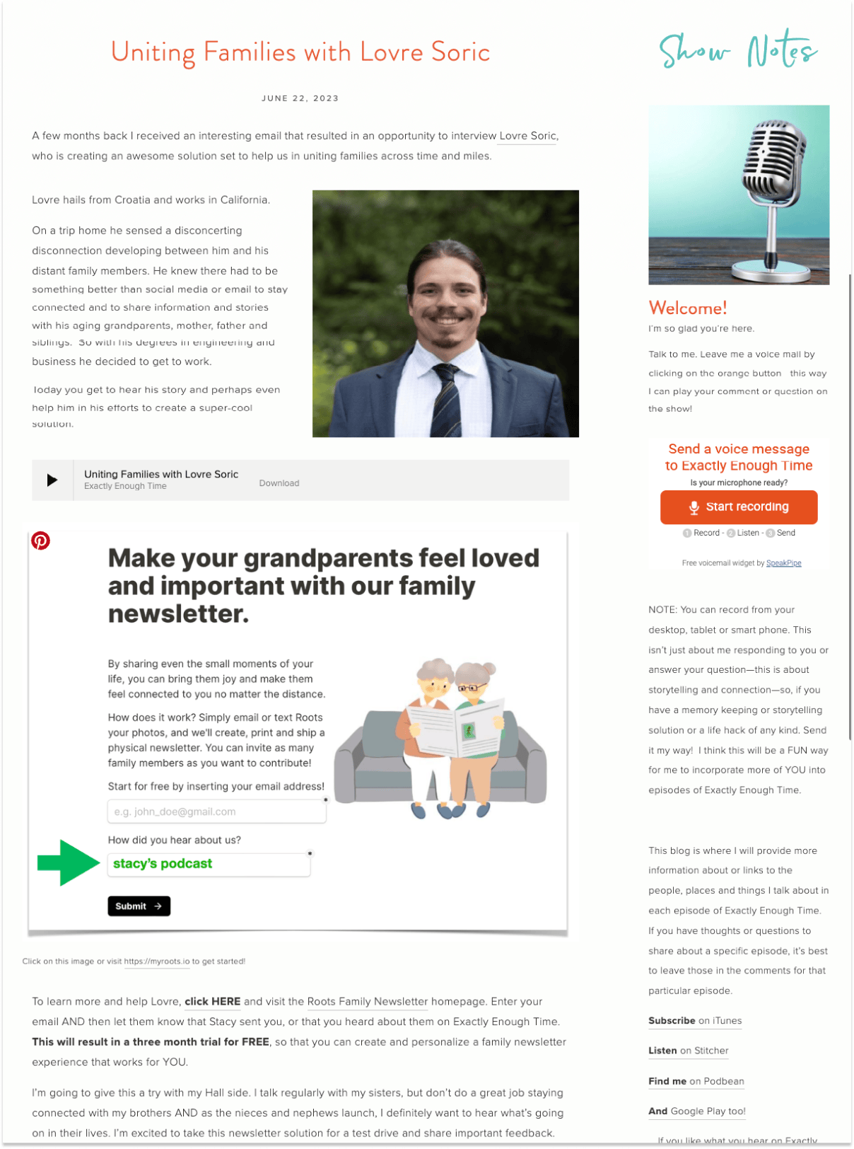 10 Squarespace Podcast examples (And templates used)