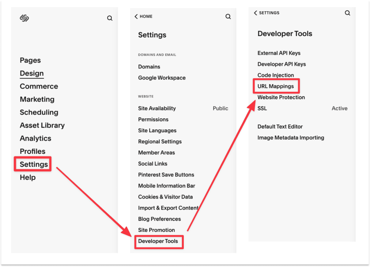 How to redirect a page in Squarespace