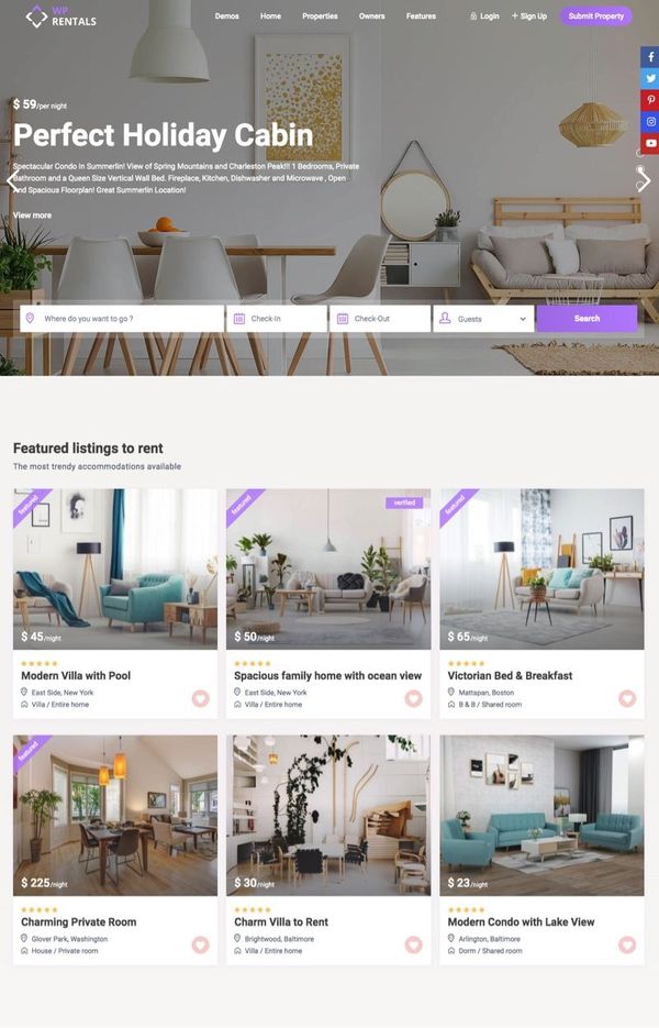 35 Unique vacation rental website design to inspire you