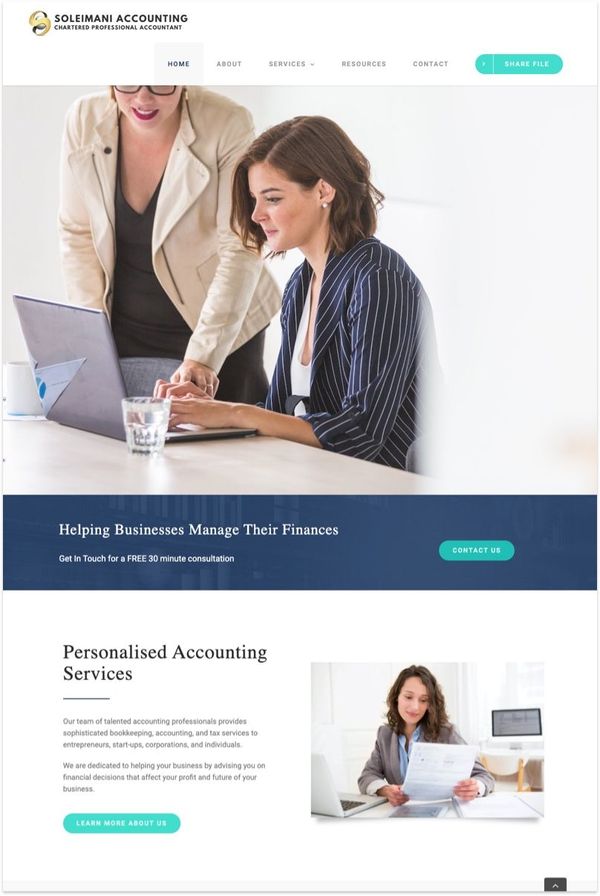 Top 25 Modern accountant websites that win clients