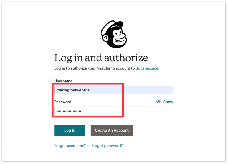 How to connect MailChimp to Squarespace