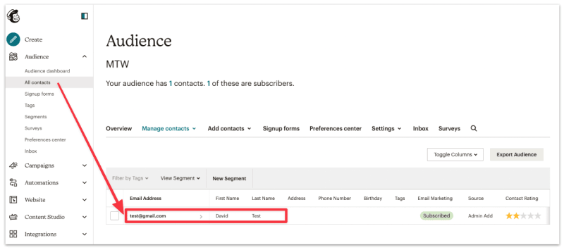 How to connect MailChimp to Squarespace