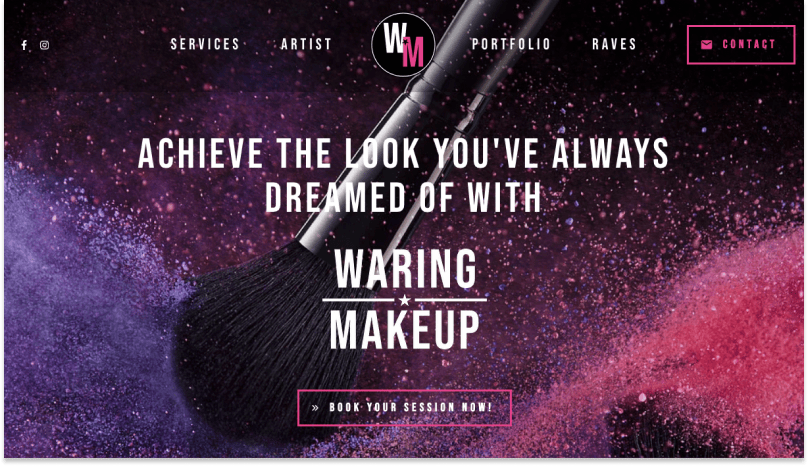 35 Best Makeup Artist Website Examples (and how it's made)