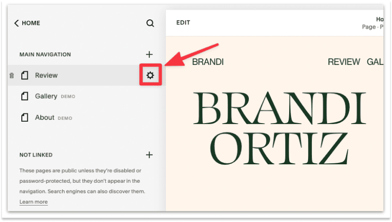 How to redirect a page in Squarespace