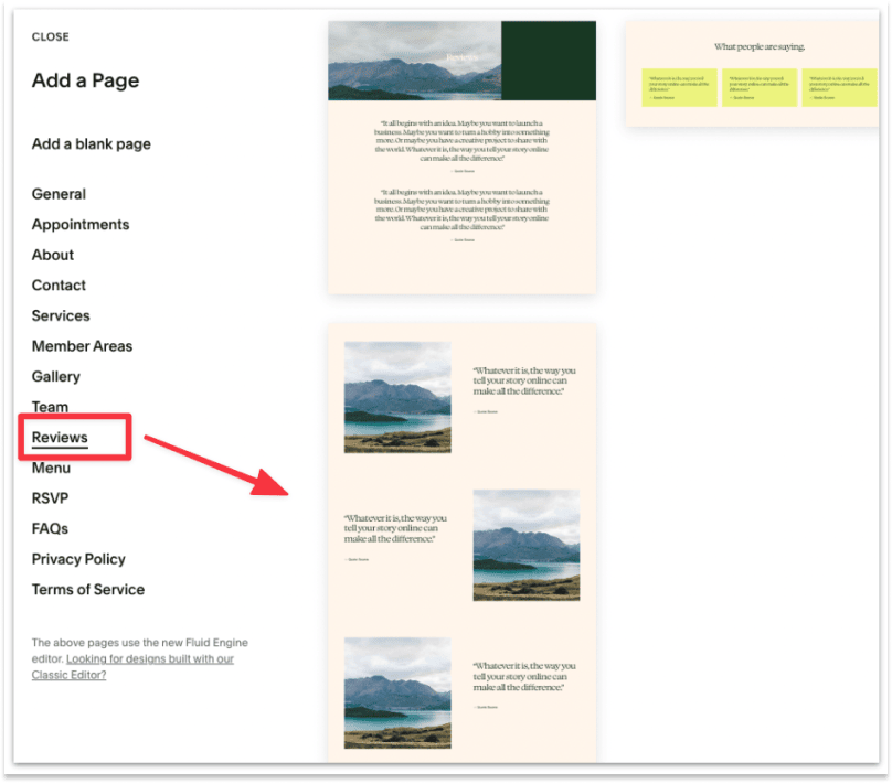 How to add reviews to Squarespace (without plugins)