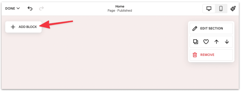 How to add blog posts on the home page on Squarespace