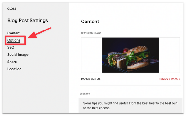 Changing blog post's publication date (Squarespace 7.1)