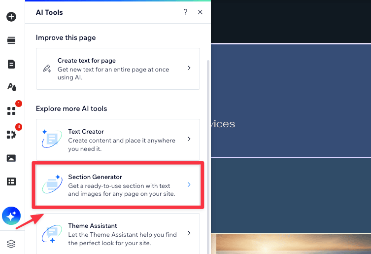 How to Build a Website Using Wix AI (Beginner's guide)